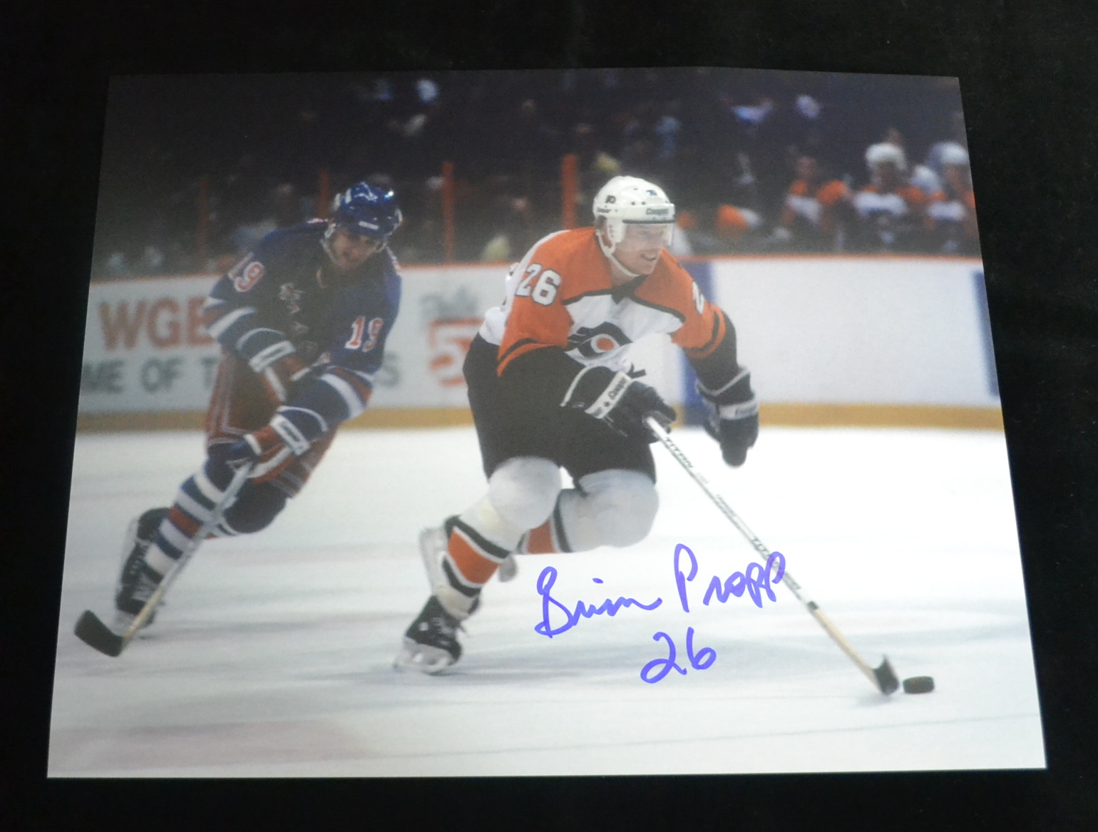 Philadelphia Flyers Brian Propp Autographed Photo - Carls Cards ...