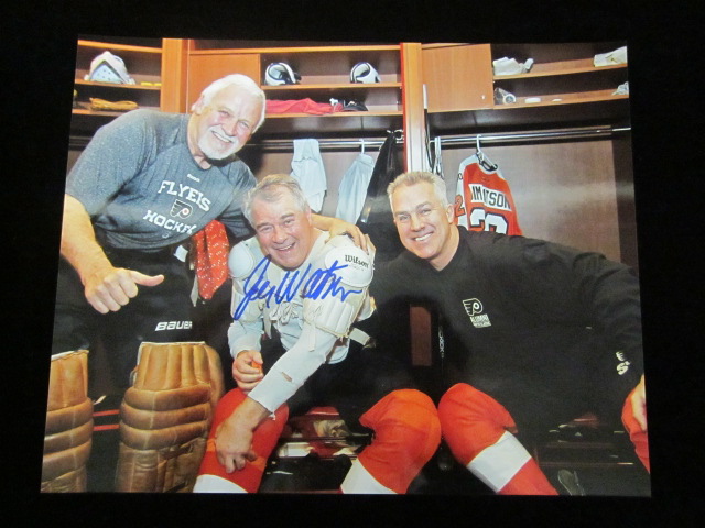 Philadelphia Flyers Jim and Joe Watson Autographed Photo - Carls Cards ...