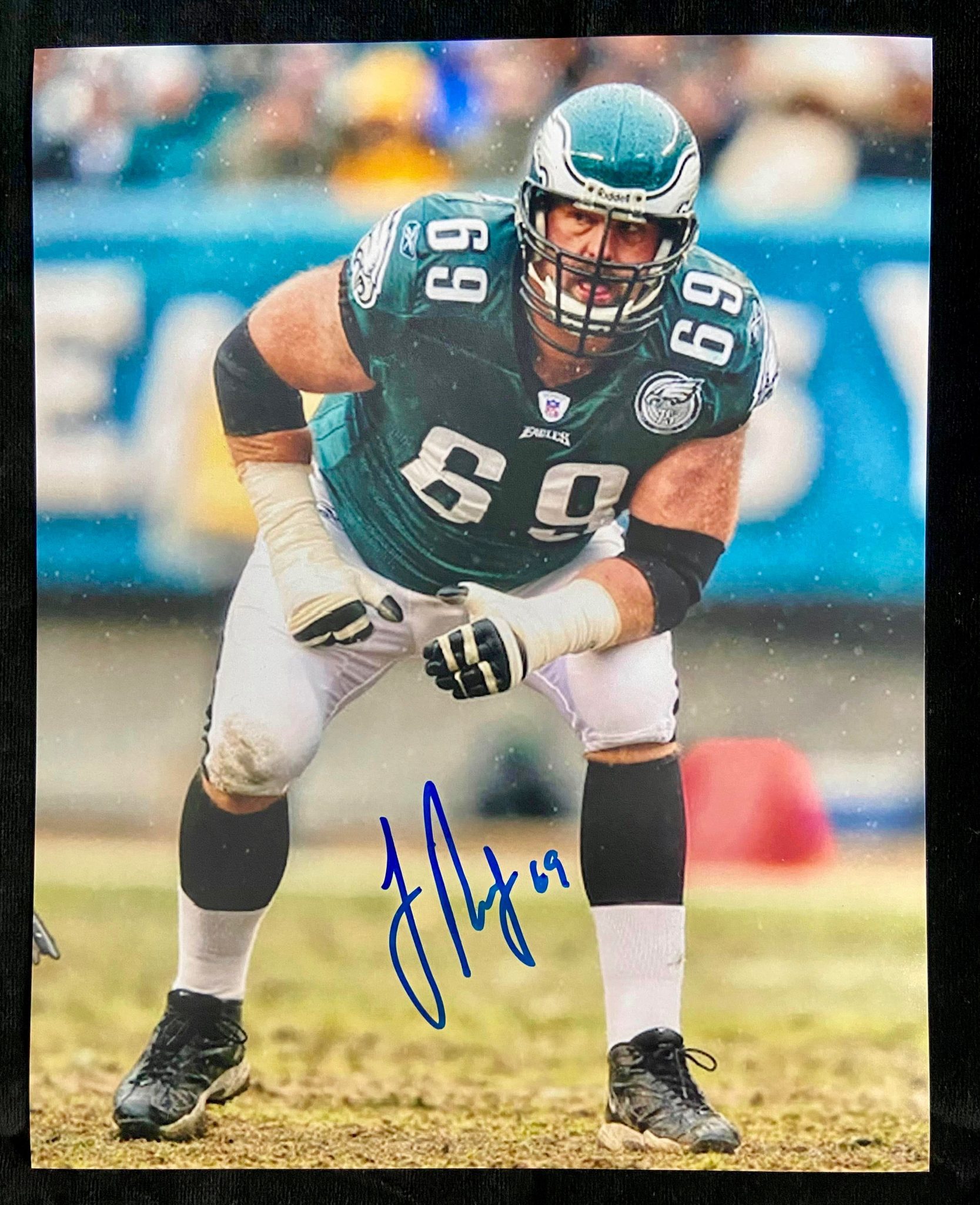 Philadelphia Eagles Jon Runyan Autographed 8x10 Photo - Carls Cards ...