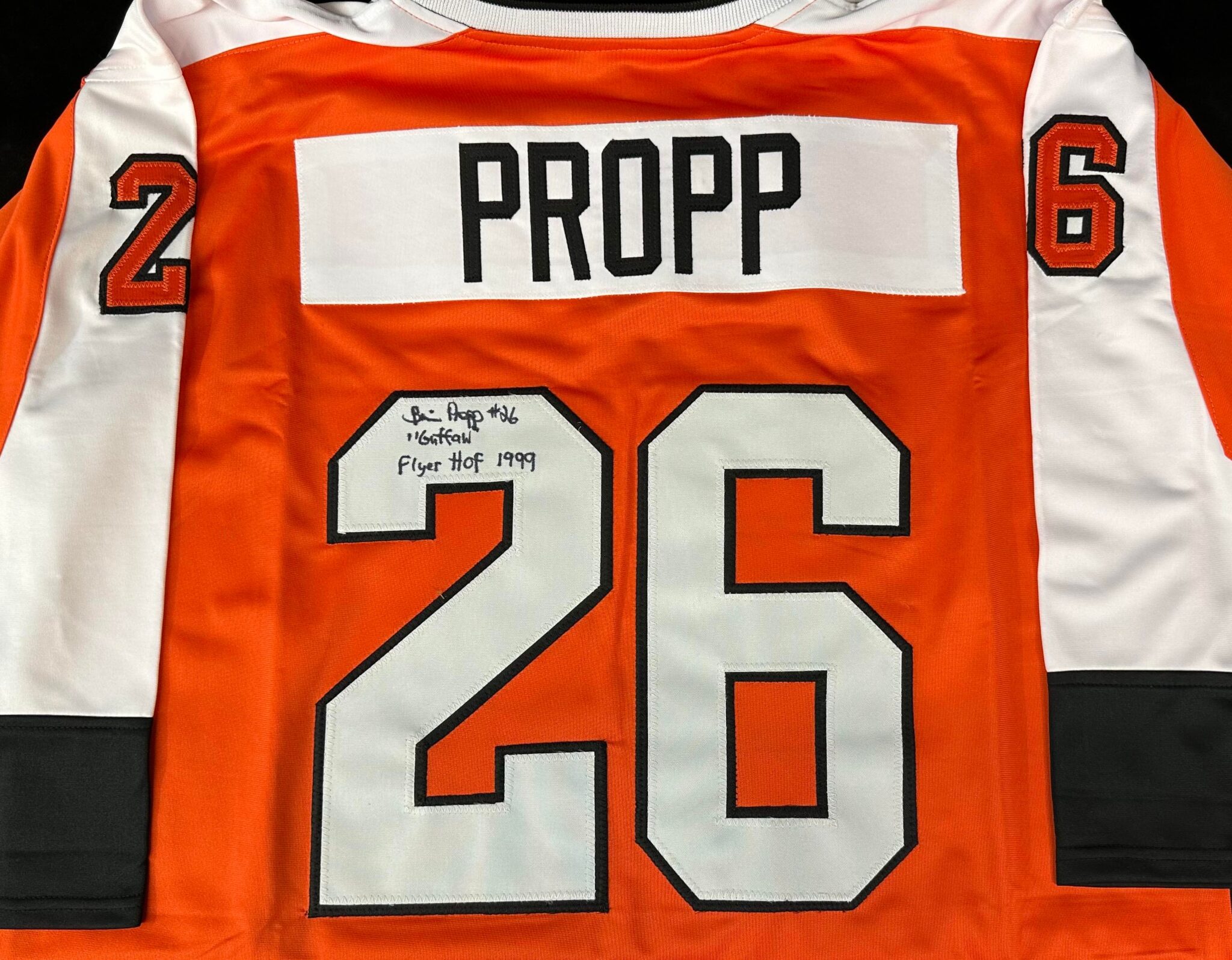 Philadelphia Flyers Brian Propp Autographed Jersey - Carls Cards ...