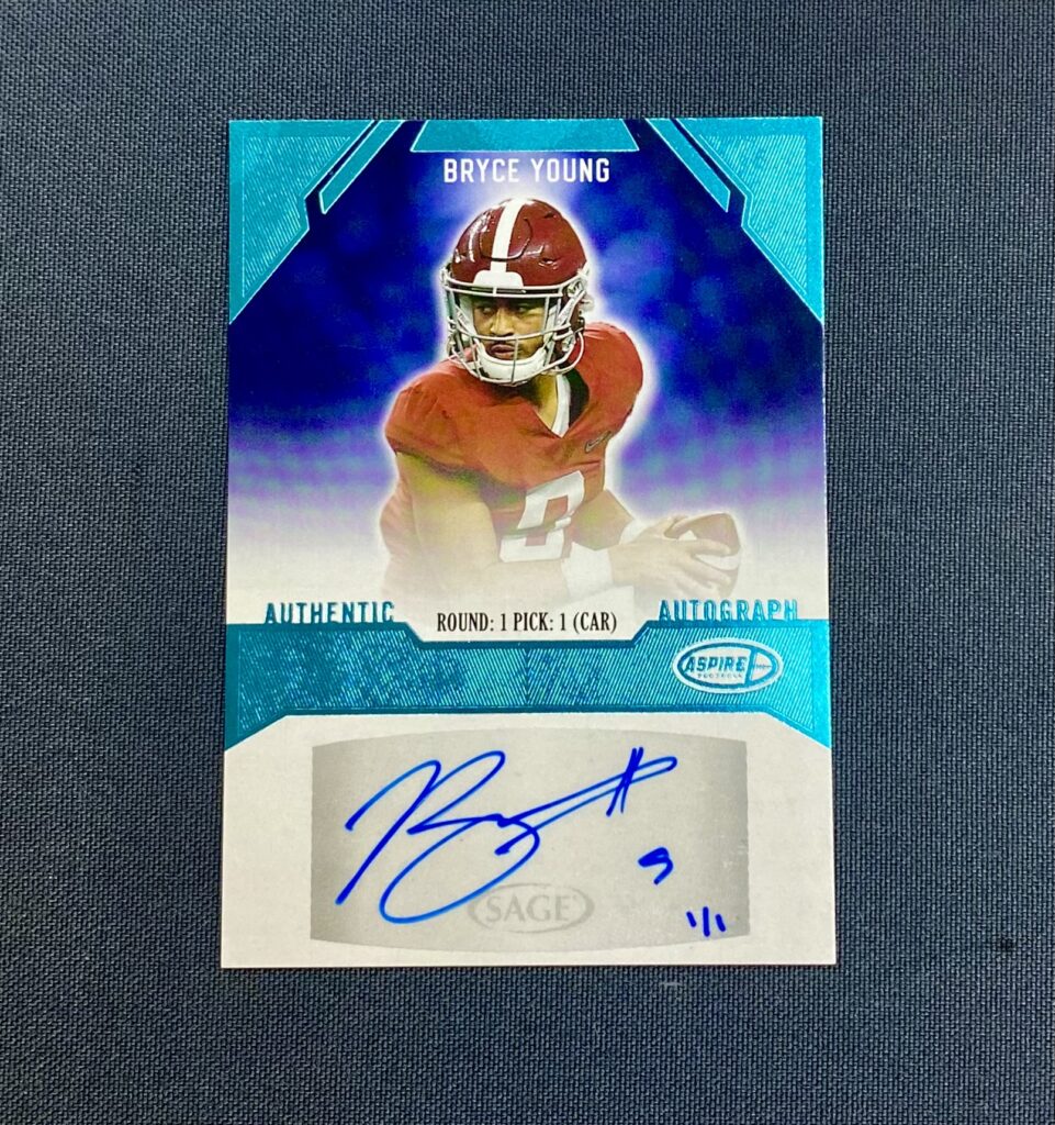 Bryce Young 1/1 Autographed Card - Carls Cards & Collectibles