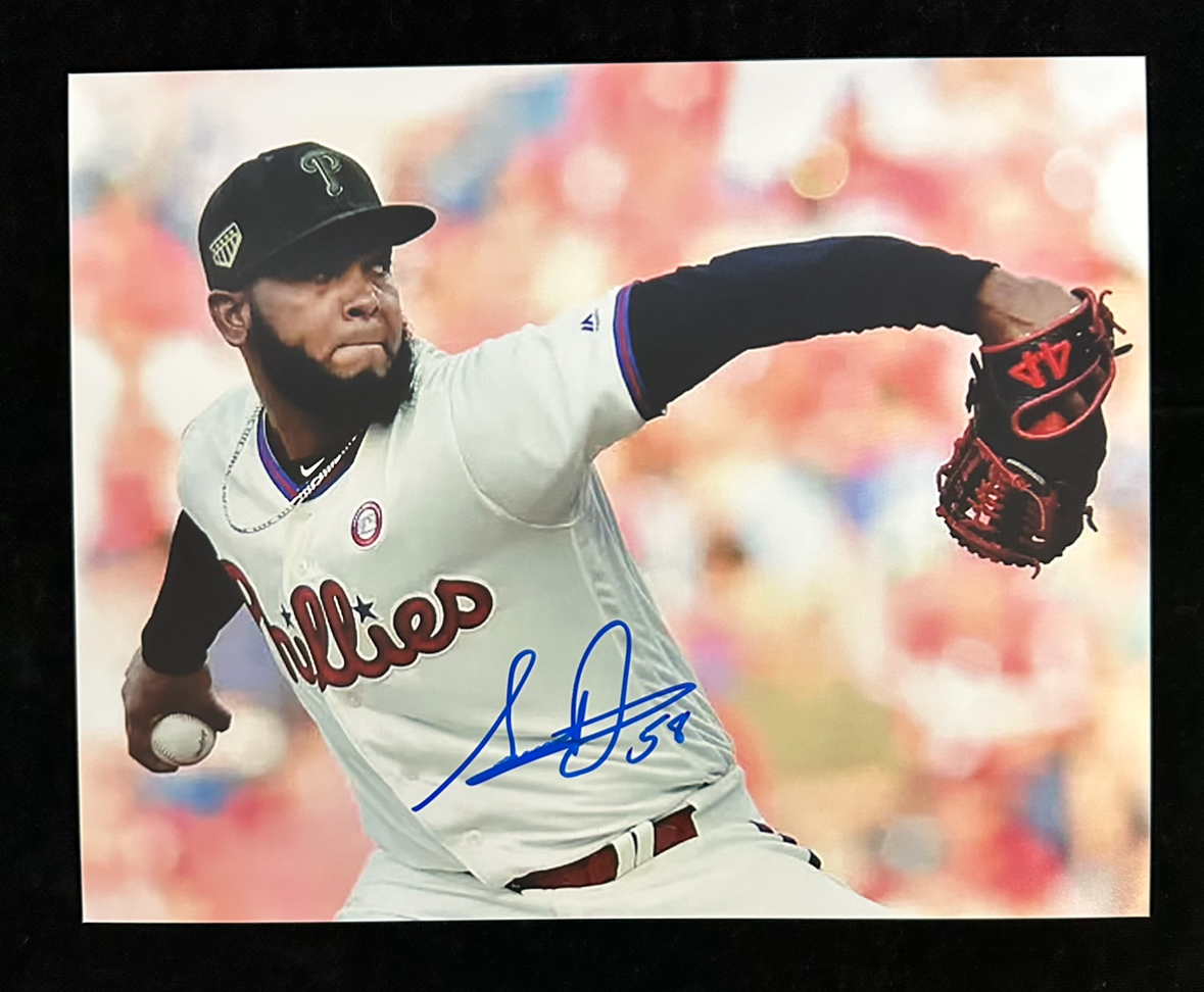 Philadelphia Phillies Seranthony Dominguez Autographed 8 x 10 Photo ...