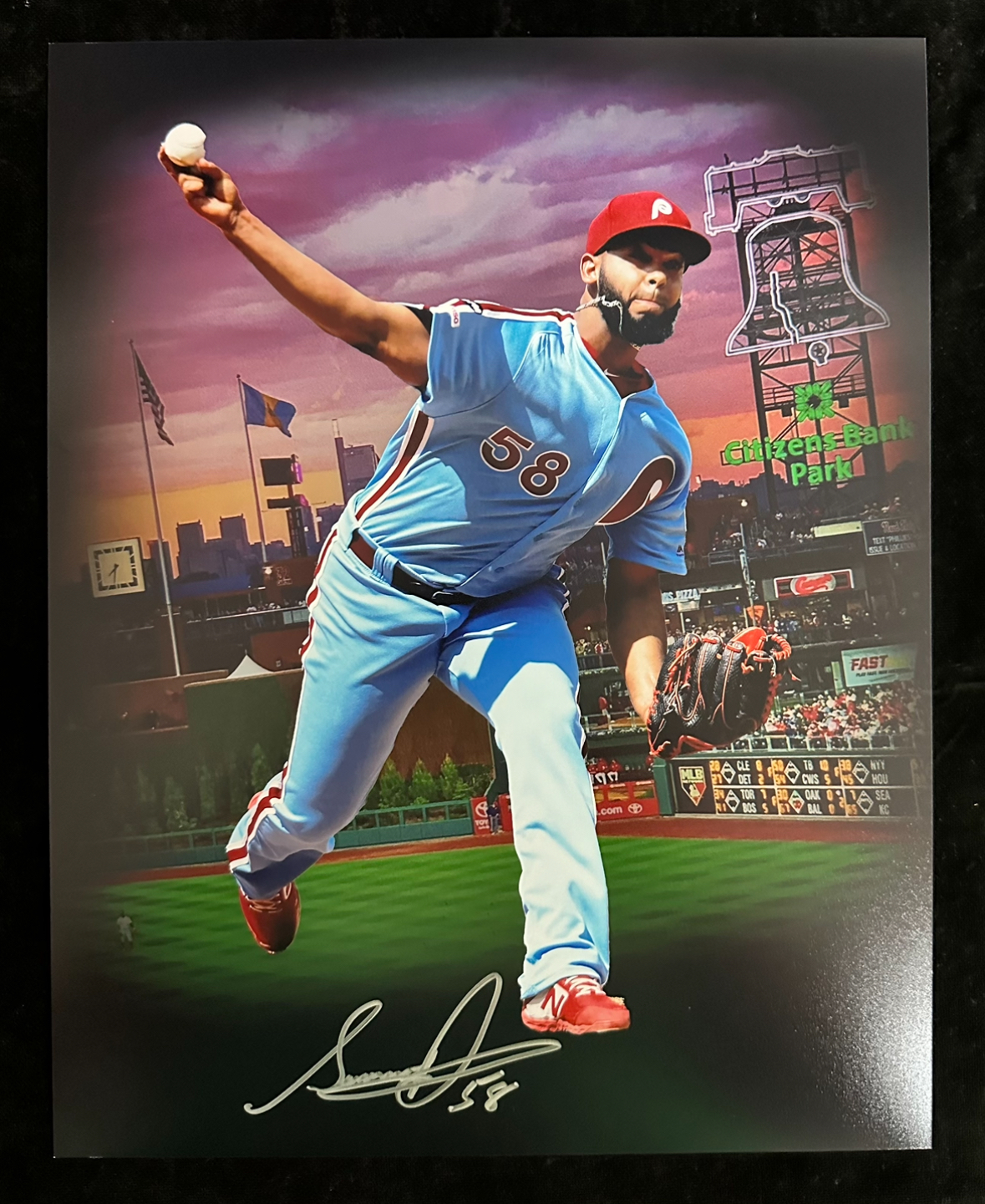 Philadelphia Phillies Seranthony Dominguez Autographed 11 x 14 Photo ...