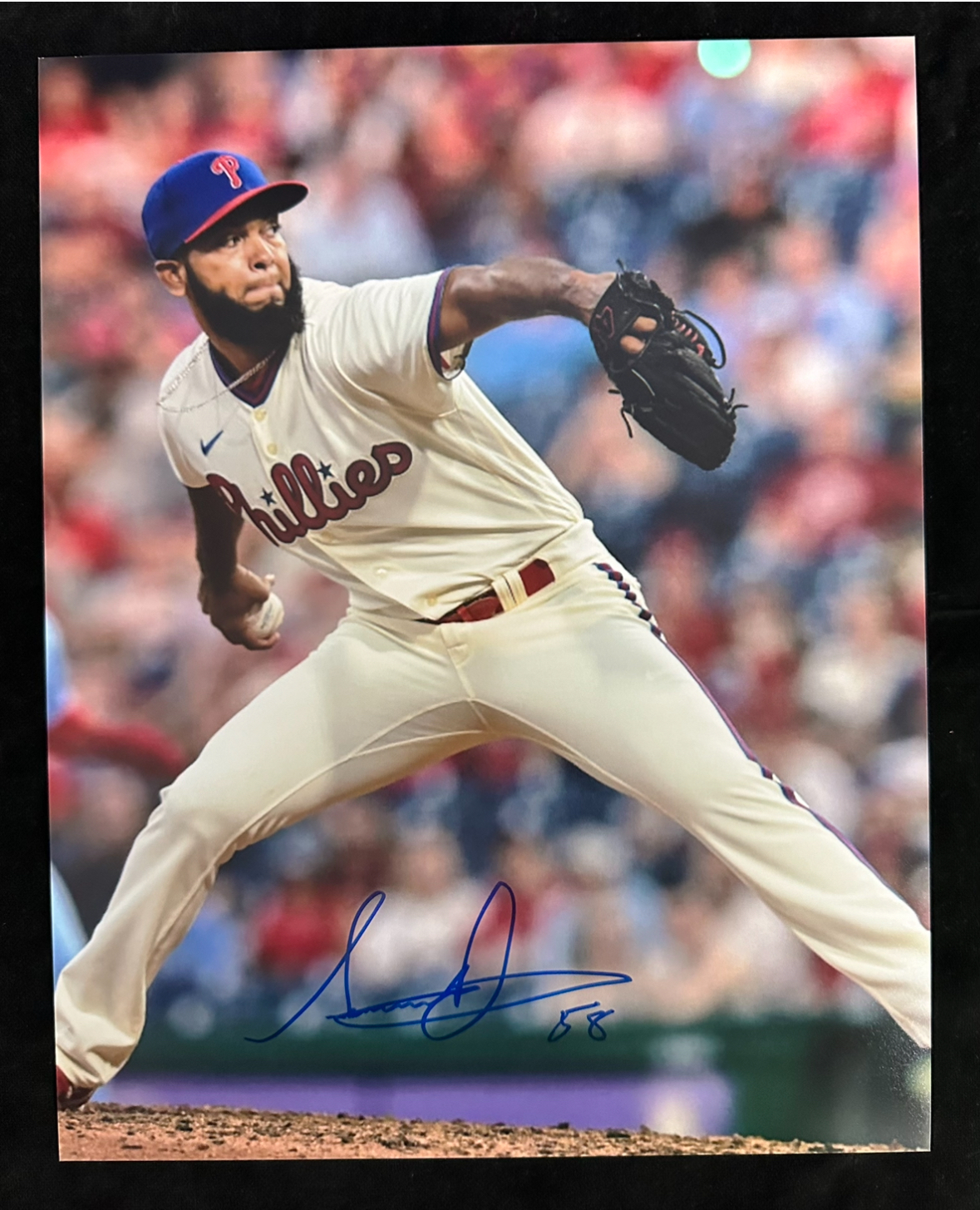 Philadelphia Phillies Seranthony Dominguez Autographed 11 x 14 Photo ...