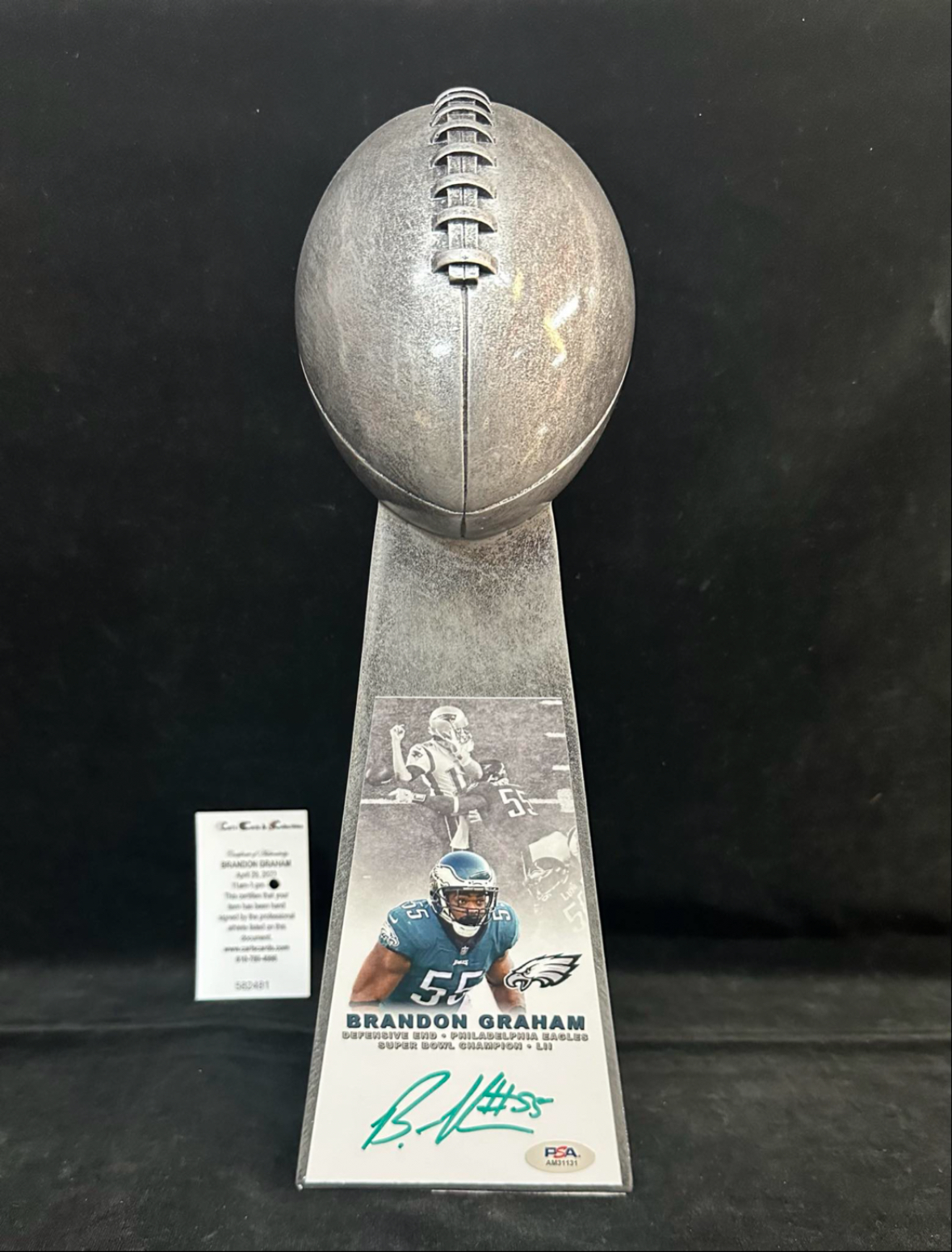 Philadelphia Eagles Brandon Graham Autographed 15" Super Bowl Trophy ...