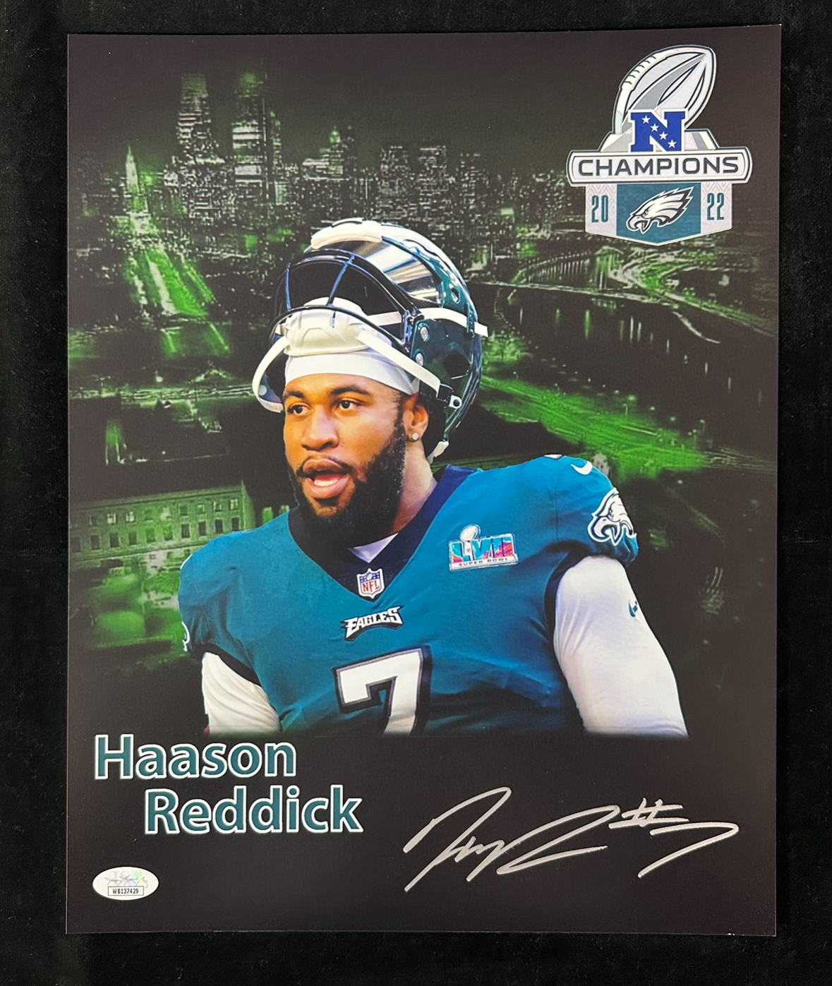 Philadelphia Eagles Haason Reddick Autographed 11 x 14 Photo - Carls ...