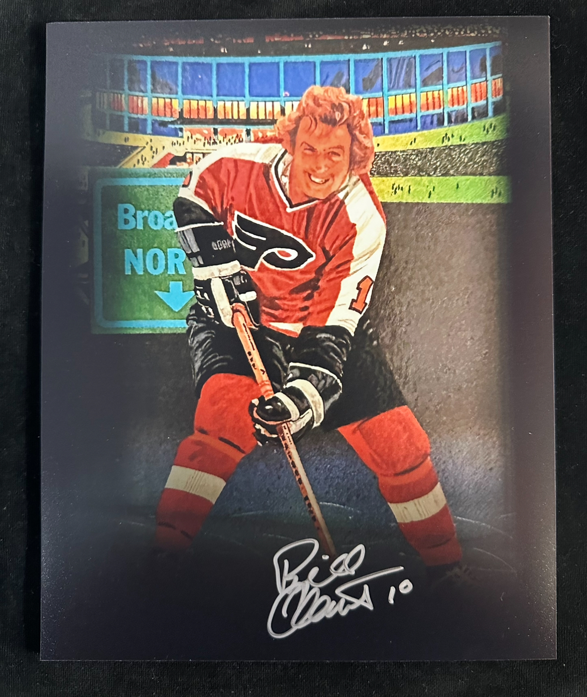 Philadelphia Flyers Bill Clement Autographed 8 x 10 Photo - Carls Cards ...