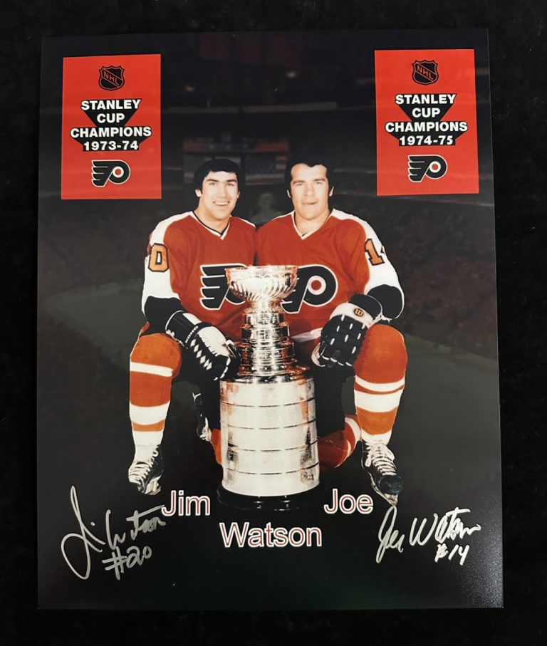 Philadelphia Flyers Joe and Jim Watson Autographed 8 x 10 Photo - Carls ...