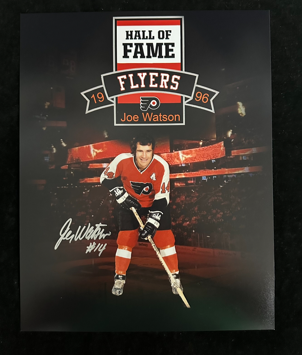 Philadelphia Flyers Joe Watson Autographed 8 x 10 Photo - Carls Cards ...