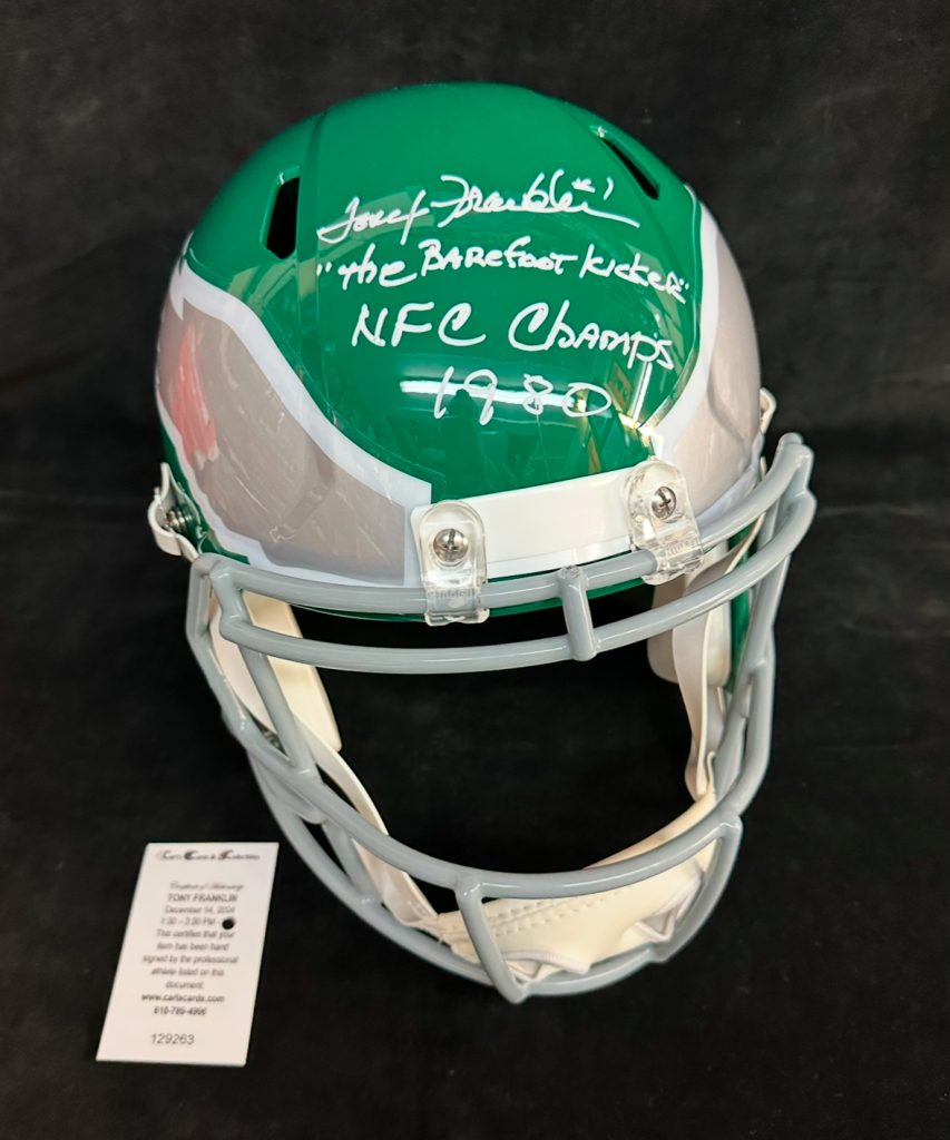 Philadelphia Eagles Kicker Tony Franklin Autographed Full Size Kelly ...