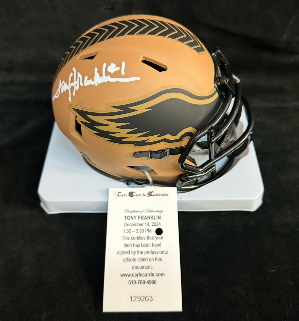 Philadelphia Eagles Kicker Tony Franklin Autographed 2023 Salute to ...