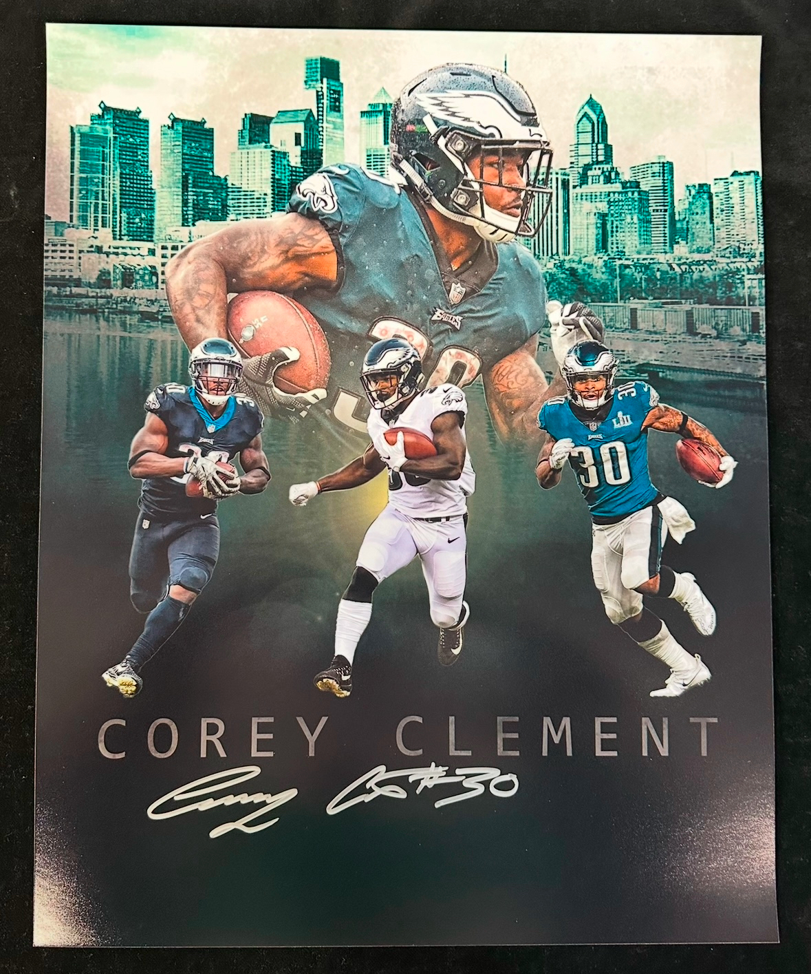 Philadelphia Eagles Corey Clement Autographed 16 x 20 Photo - Carls ...